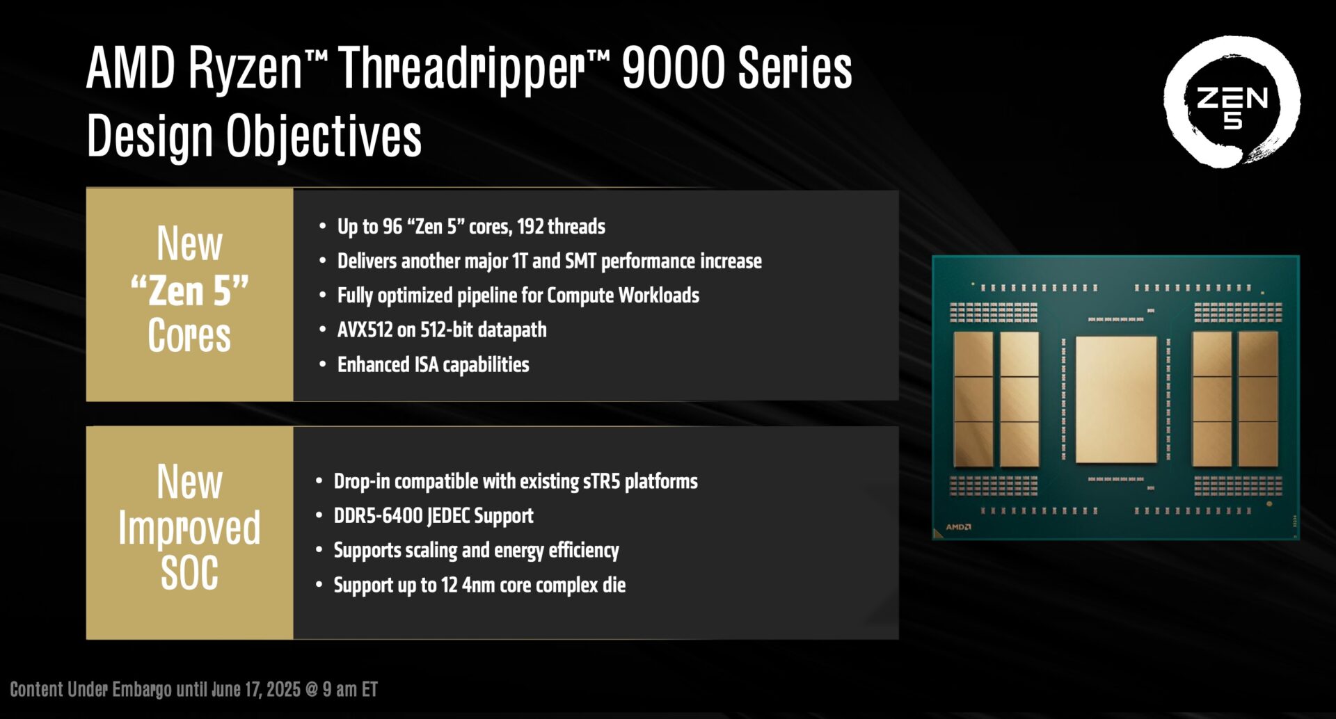 New AMD Ryzen Threadripper 9000 Series and AMD Radeon AI Pro R9700 ...