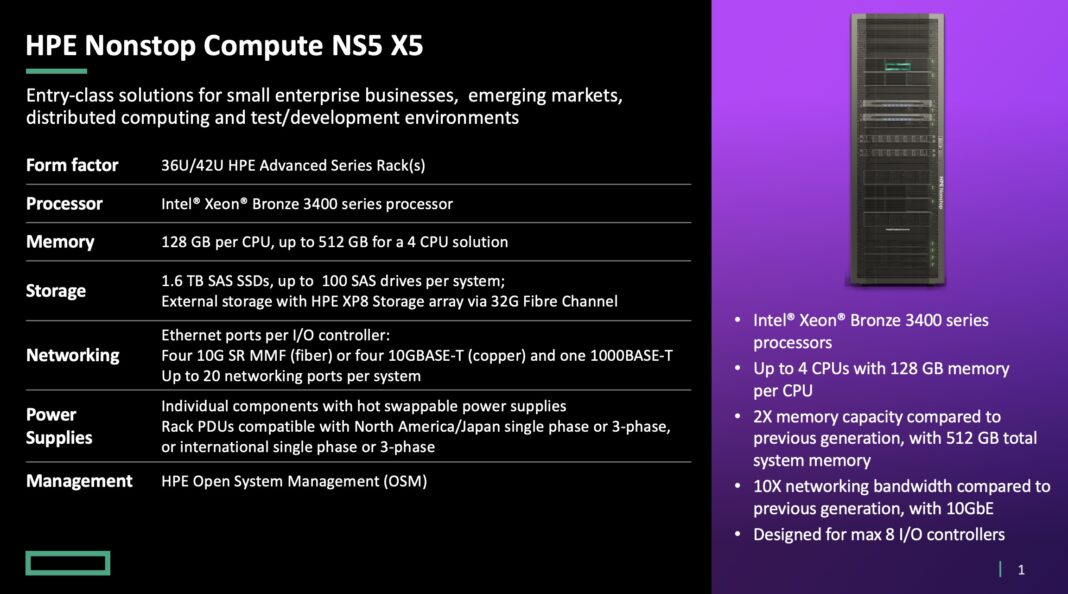 HPE NonStop Systems Get an Intel Sapphire Rapids Refresh - ServeTheHome