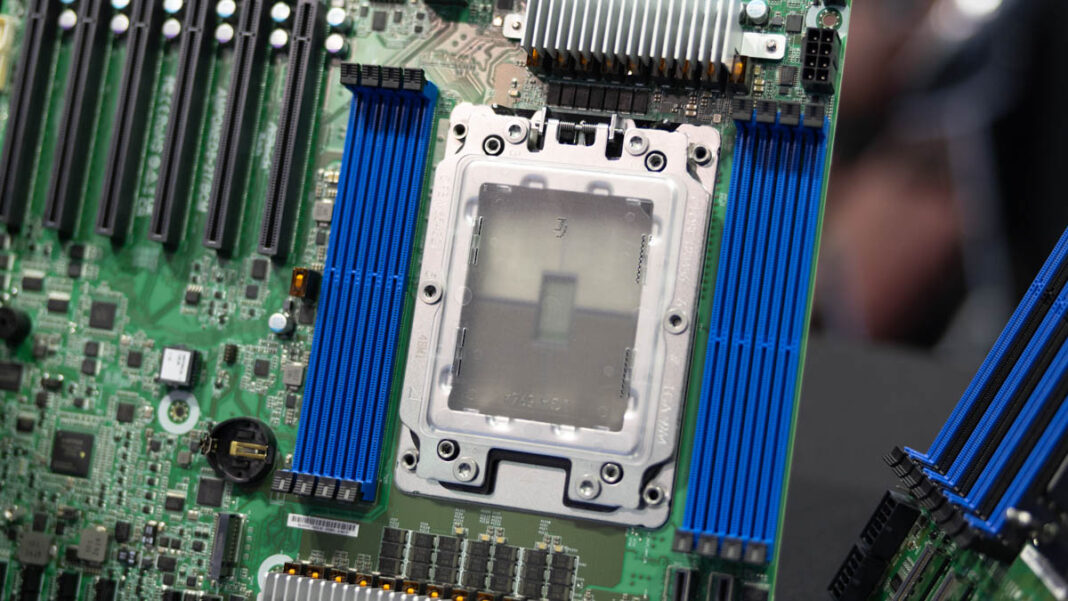 ASRock Rack AMPONED8-2T BCM AmpereOne Motherboard at FMS 2025 ...