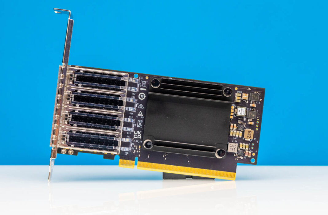 NVIDIA ConnectX-7 Quad Port 50GbE SFP56 Adapter Review - ServeTheHome