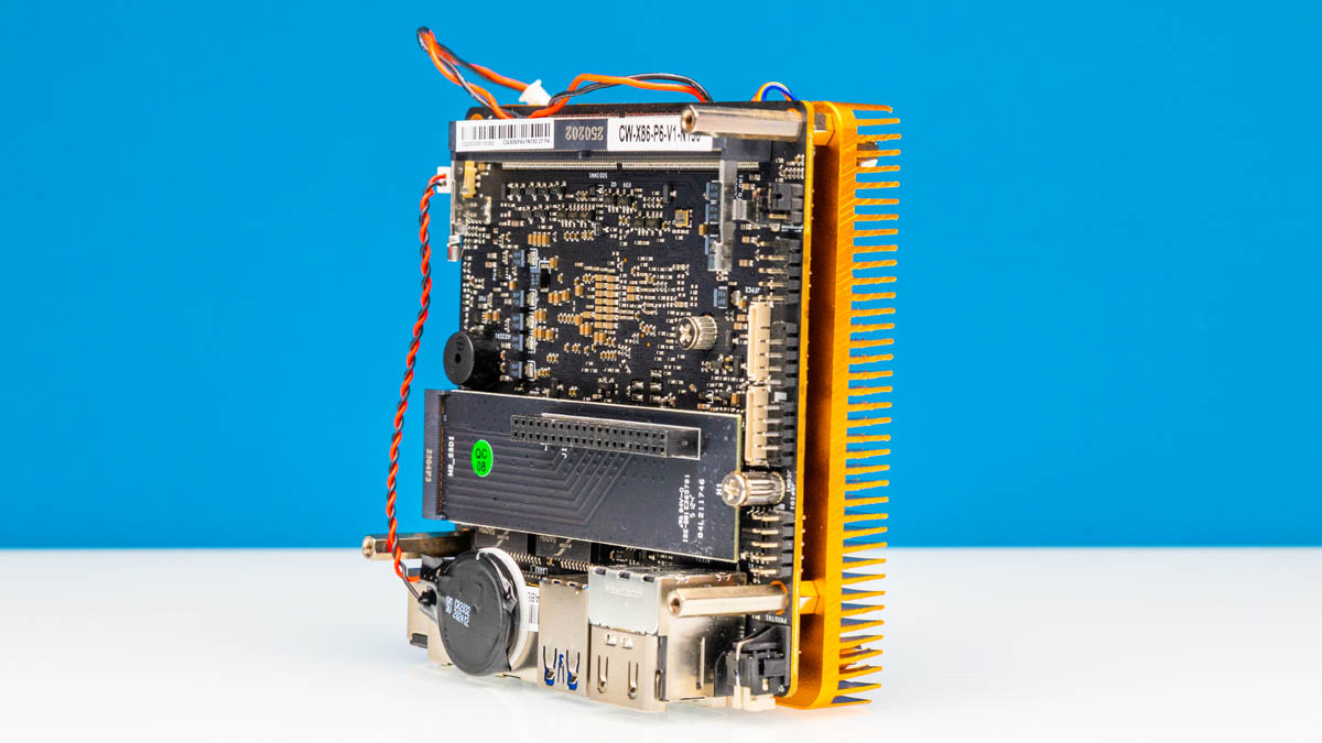 CWWK Pocket Nas Pocket PC Black Bottom Inside Angled 1 - ServeTheHome