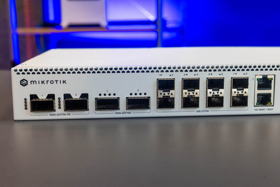 MikroTik CRS812 DDQ 400GbE Switch Launched CRS812-8DS-2DQ-2DDQ ...