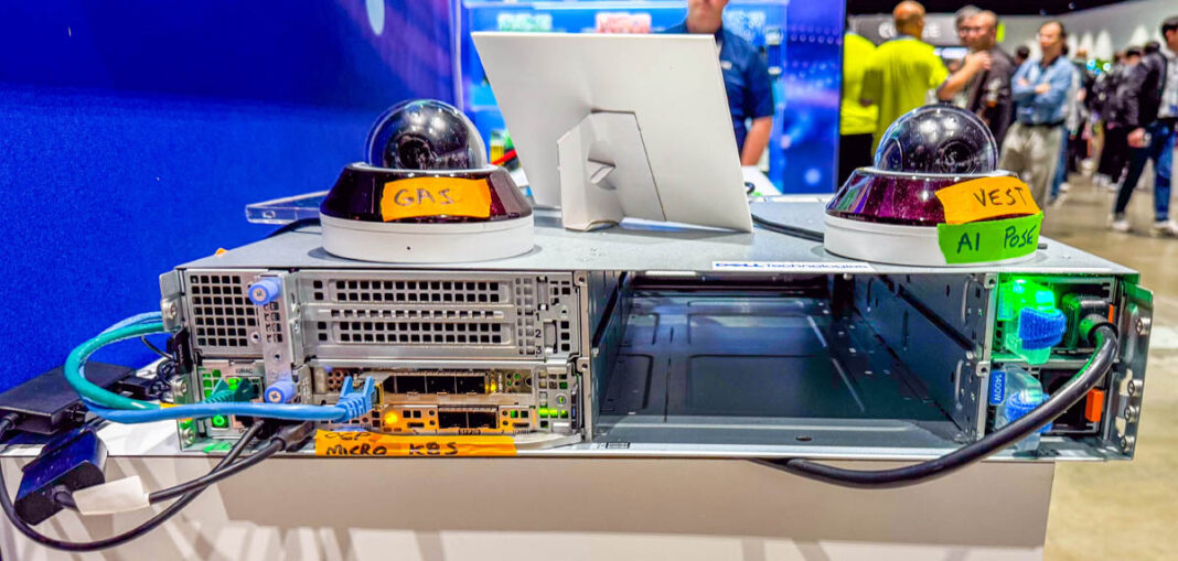 Intel Xeon 6 SoC Edge AI Demo with Dell PowerEdge XR8720t at OCP 2025 ...
