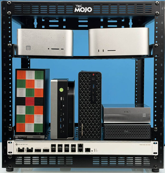 Tecmojo 12U Open Frame Network Rack Mini Review - ServeTheHome