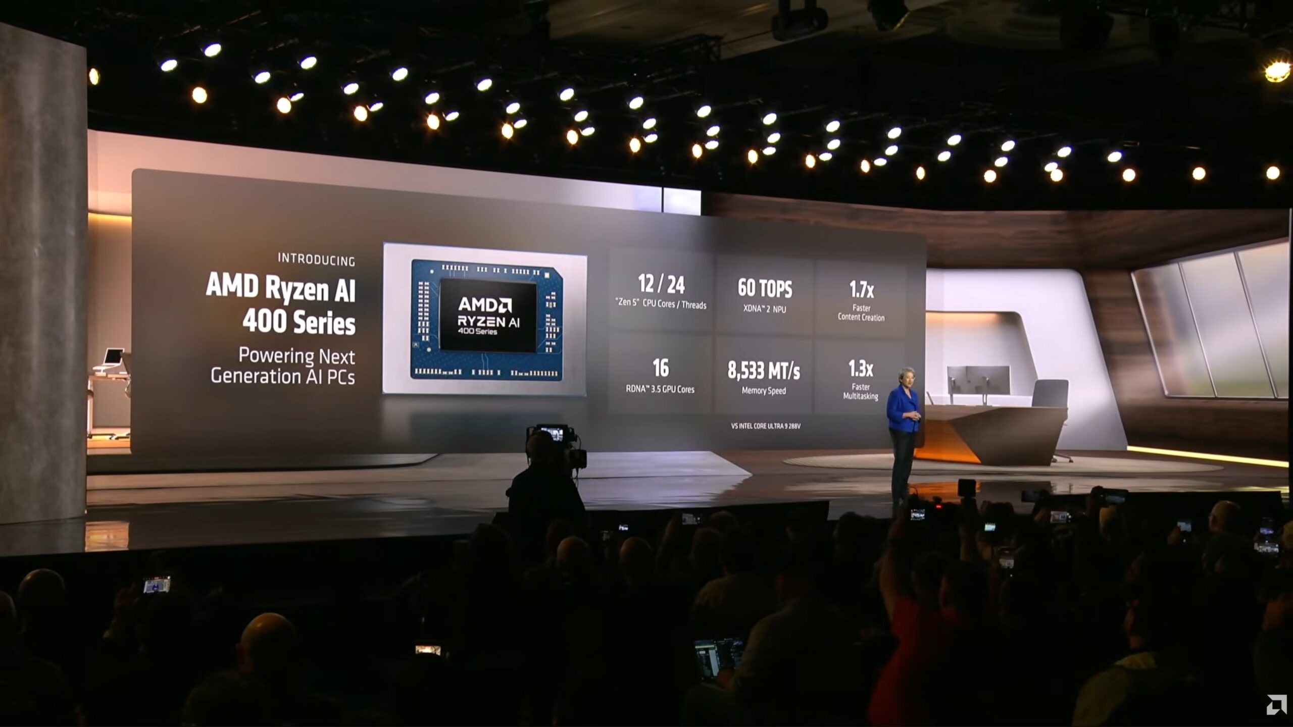 AMD CES 2026 Keynote Ryzen AI 400 Series - ServeTheHome