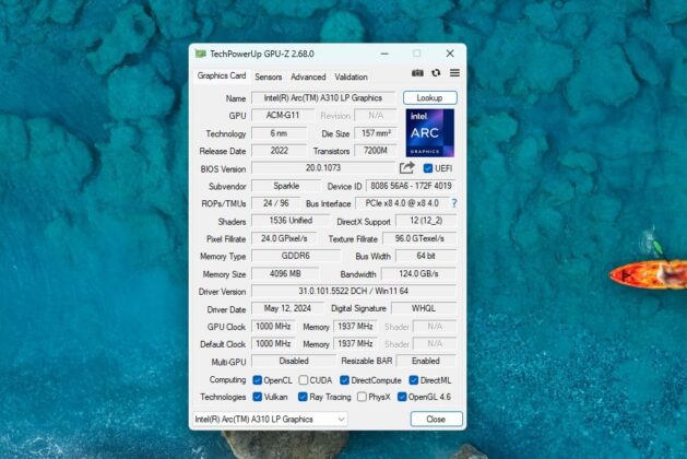 SPARKLE Intel Arc A310 Eco 4GB Low Profile PCIe GPU Quick Look ...