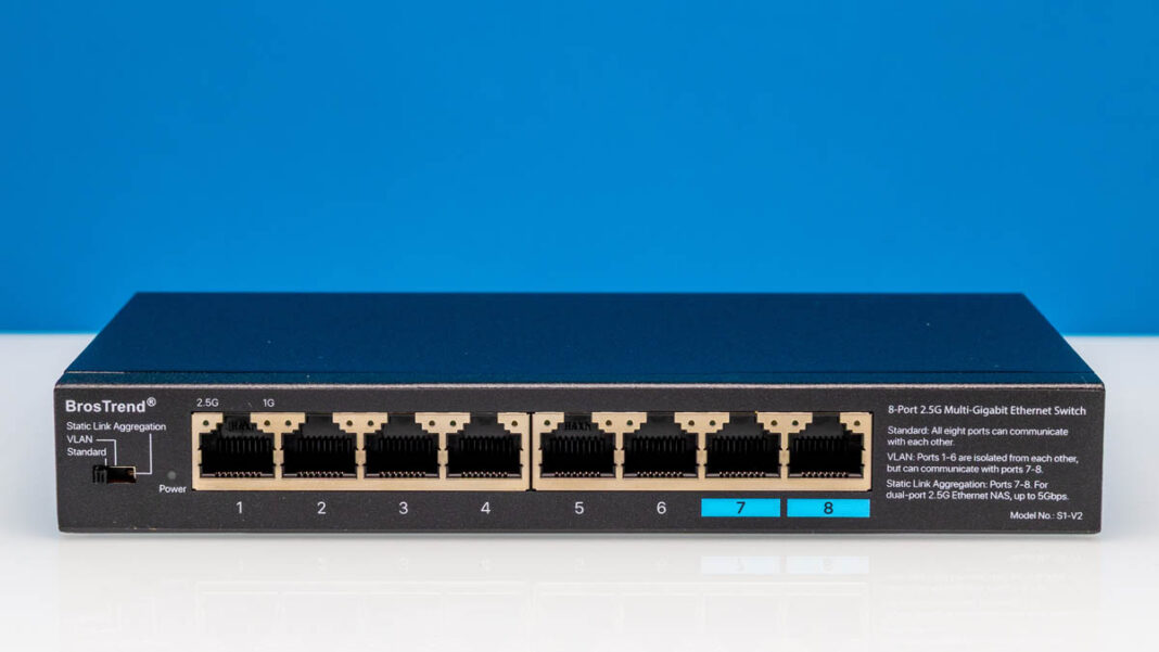 BrosTrend S1-V2 8-Port 2.5GbE Fanless Switch Review Slightly More Than ...