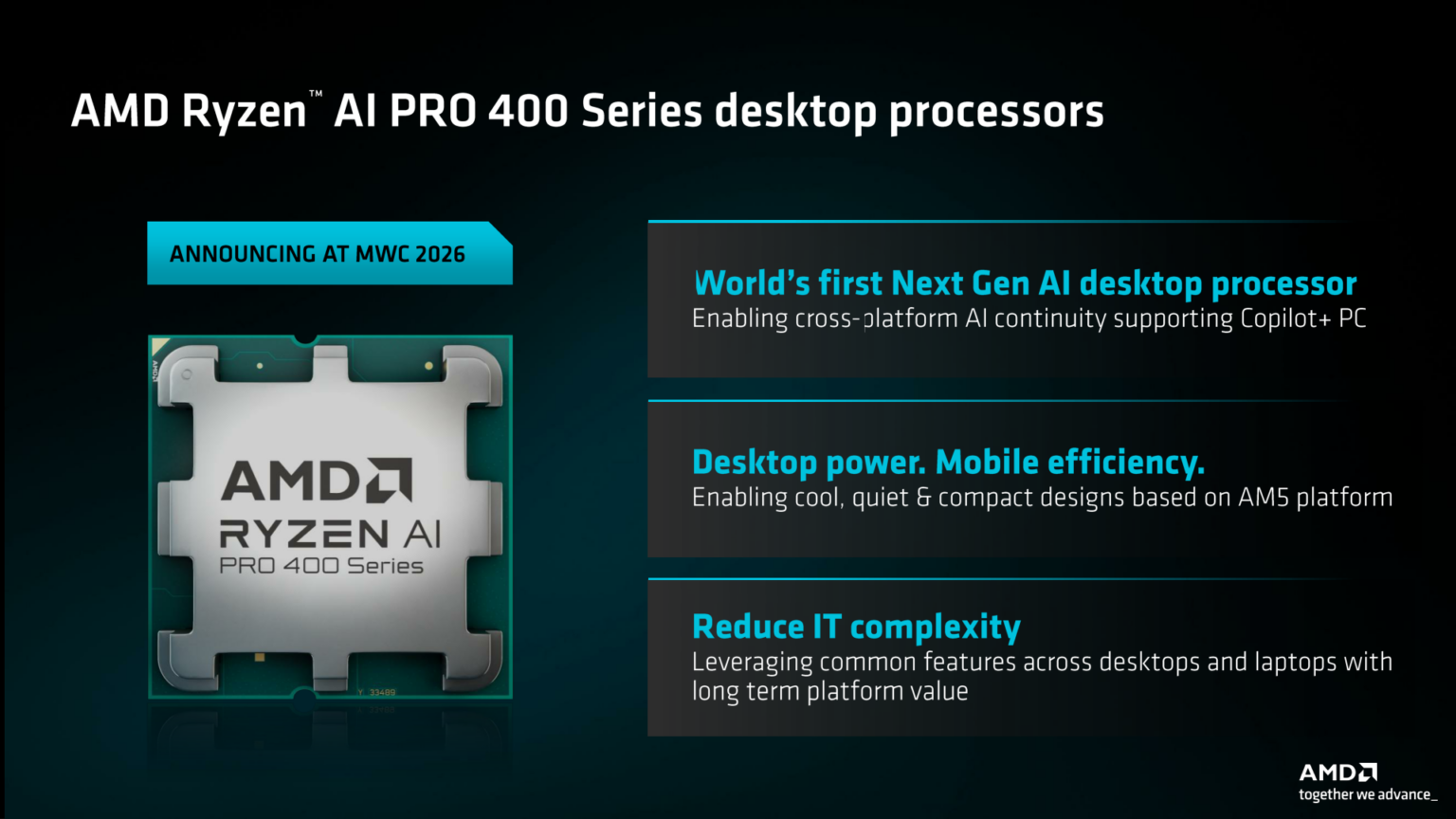 AMD Launches Ryzen AI 400 and PRO 400 Desktop Chips - ServeTheHome